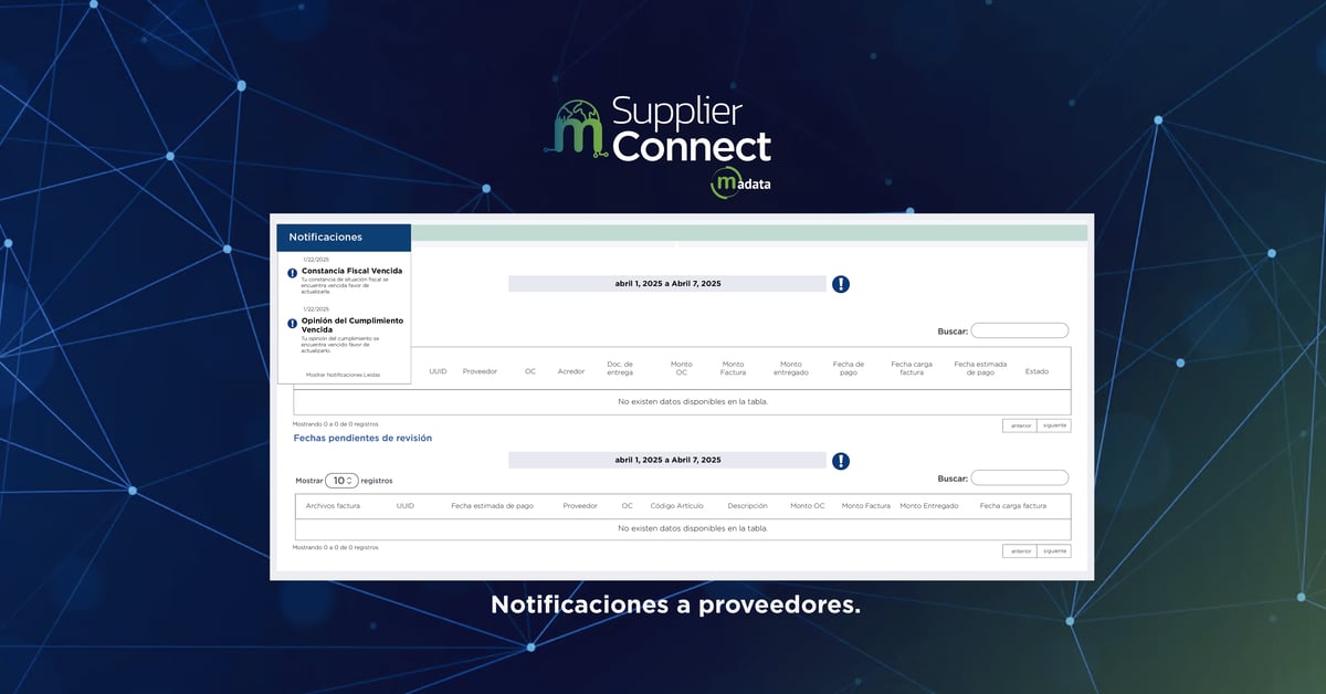 Supplier Connect: Portal de Proveedores